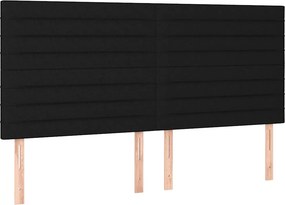 Box spring postel s matrací černá 160x200 cm textil 3136687