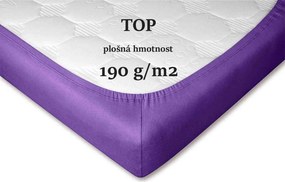 DADKA Jersey prostěradlo purpur Rozměr 140x200x20
