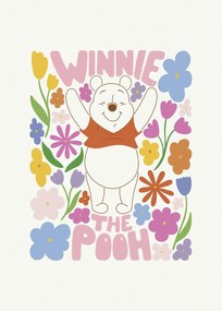 Komar Plakát Disney Winnie the Pooh Happy Botanical 50 x 70 cm