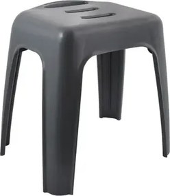 Spirella HOCKER sedátko do sprchy tmavě šedá / plast / 47 cm / do 130