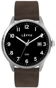 Tmavě hnědé hodinky LAVVU GÖTEBORG LWM0112