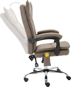 Masážní kancelářská židle taupe textil 20370