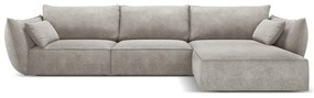 Světle šedá rohová pohovka (pravý roh) Vanda – Mazzini Sofas
