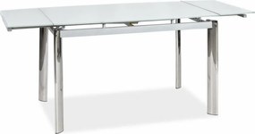 Casarredo - Komfort nábytek Rozkládací jídelní stůl GD-020, bílá sklo/chrom