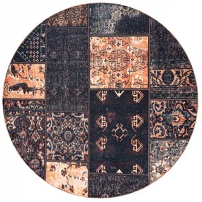 koberec ANTIKA ancient chocolate kulatý, moderní patchwork, řecký omy velikost kruh 160 cm | krásné koberce cz