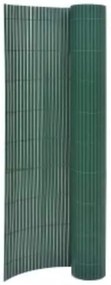 Oboustranný zahradní plot 110 x 500 cm zelený 317162