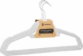 Velurová ramínka 45 cm, šedá, 3ks SPRINGOS HG0062