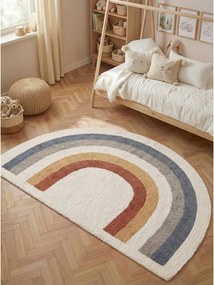 Krémový pratelný/ručně tkaný bavlněný dětský koberec 140x200 cm Snuggle Riva – Hanse Home