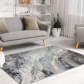 Dywany Łuszczów, Kusový koberec Fusion 9613 l. grey/dark grey, 160x220, šedá, kancelář