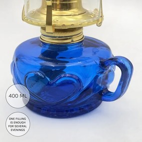 Brilagi - Petrolejová lampa MERLIN modrá