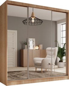 ADRK Furniture Šatní skříň s posuvnými dveřmi Tola 200 ADRK-SW-TOL-200-S