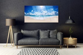 akrylový obraz Pláž Moře Slunce Krajina 120x60 cm