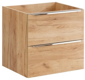 COMAD Závěsná skříňka pod umyvadlo - CAPRI 820 oak, šířka 60 cm, zlatý dub (VYSTAVENO NA PRODEJNĚ)