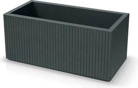 Plastový květináč COROS CASES 80 cm grafitový