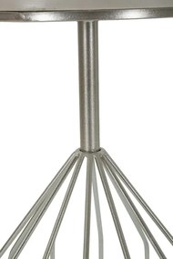 Odkládací stolek Cup 37 cm mramor/stříbrný