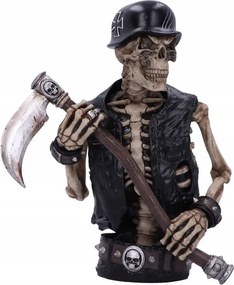 Ride Out Of Hell Biker Skeleton Bust figurka Originál z Anglie