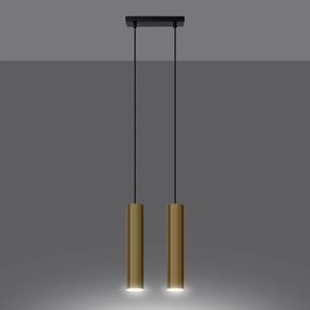 Sollux Lighting Závěsná lampa LAGOS 2 leštěné zlato