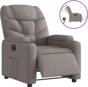Elektrické polohovací křeslo taupe textil 3204580