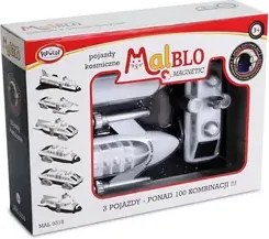 MALBLO Magnetická stavebnice Vesmírná vozidla / Magnetické dílky / Hra