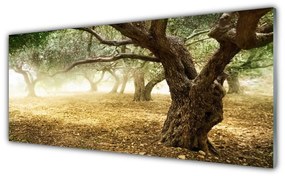 akrylový obraz Strom Tráva Příroda 125x50 cm