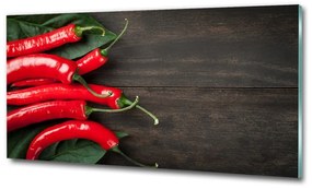 Wallmuralia Foto-obrah sklo tvrzené Chilli papričky 100x50