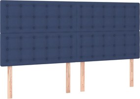 Box spring postel s matrací modrá 180x200 cm textil 3137499