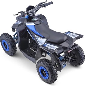 Ramiz Čtyřkolka na baterie E-STAR modrá 35 km/h + motor 1000W + nafukovací kola + nastavení sedadla