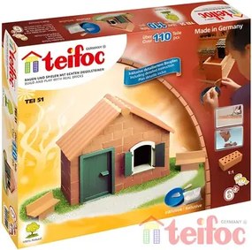 TEIFOC Stavebnice Domek Daniel 51 / 110 dílků / keramika / od 6 let