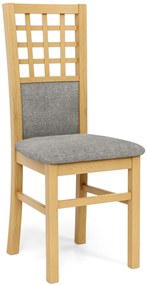 Klasická dřevěná jídelní židle Medový dub CHECKERED