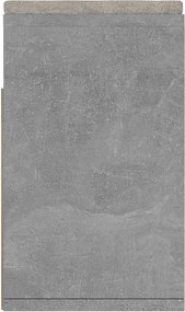 Lavice s botníkem a poduškou betonově šedá 104x30x49cm kompozit 326754