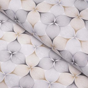 Biante Dekorační běhoun na stůl PML-031 Designové geometrické obrazce na bílém 35x140 cm