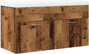 Koupelnová skříňka se zápustným umyvadlem old wood 3328585