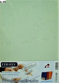 Veratex Froté prostěradlo postýlka 70x160/15 cm (č.15 sv.zelená)  Froté