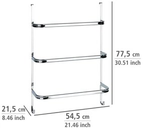 WENKO 24025100 - Držák ručníků IRPINIA 54,5x77,5 cm lesk. chrom