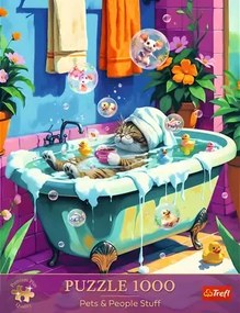 TREFL Puzzle Premium Plus Pets  People Stuff: Mňau, relax, opakování /
