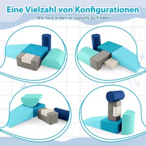 Costway 6 PCS. Schaumstoffbausteine Riesenbausteine zum Toben und Klettern