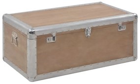Úložný box z masivního jedlového dřeva 91 x 52 x 40 cm hnědý 246124