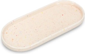 Béžový servírovací porcelánový talíř Fika – ONA