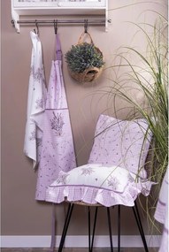 Bavlněná kuchyňská zástěra Lavander Garden - 70*85 cm