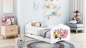Dětská postel Tobík - prasátko (Vybírat můžete z mnoha motivů a barev.)