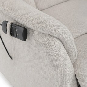 Elektrické polohovací TV křeslo SEN - béžová látka