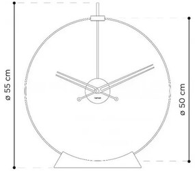 Designové stolní hodiny Nomon Aire G 55cm