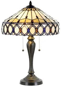 Stolní lampa Tiffany ART DECO Clayre &amp; Eef 5LL-5497