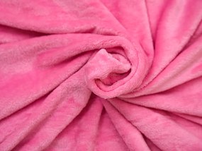 Tmavě růžová mikroplyšová deka VIOLET, 200x230 cm