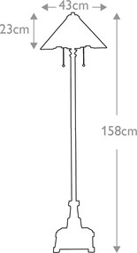 Vitrážová lampa Elstead INGLENOOK 158 cm 2xE27 60W