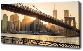 Wallmuralia Foto obraz na plátně Brooklynský most 100x50