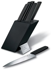 VICTORINOX Blok s barevnými noži 6 ks, Swiss Modern,černý