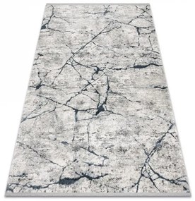 Moderní koberec TULS strukturální, střapce 51320 Mramor slonová kost velikost 160x220 cm | krásné koberce cz