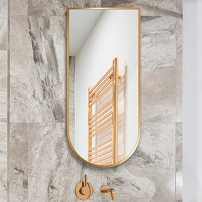 Zrcadlo Portello Gold Rozměr: 40 x 60 cm