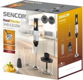 SENCOR SHB 6302BK černá / Tyčový mixér / 1200 W / nádoba 800 ml / seká